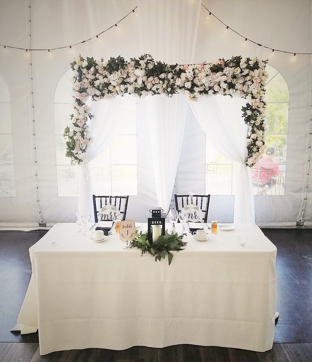 Bracebridge Wedding Flower Arch - Flower Arches Canada